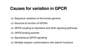 GENETIC VARIATION IN G COUPLED PROTIEN RECEPTORS | PDF