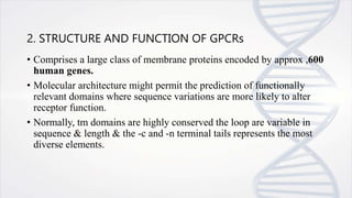 genetic variation in gpcr and its disease due to variation | PPTX ...