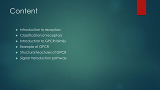 G protein coupled receptors | PDF