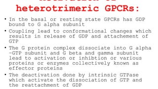 GPCRs G protein coupled receptors and examples of drugs .pptx