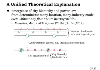 Monocentric and Polycentric Patterns in Spatial Models of Agglomeration ...