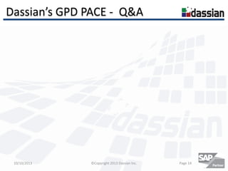 GPD productivity and compliance enablers asug 20131010 | PDF | Business ...