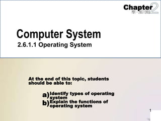 PDT DC015 Chapter 2 Computer System 2017/2018 (m) | PPT
