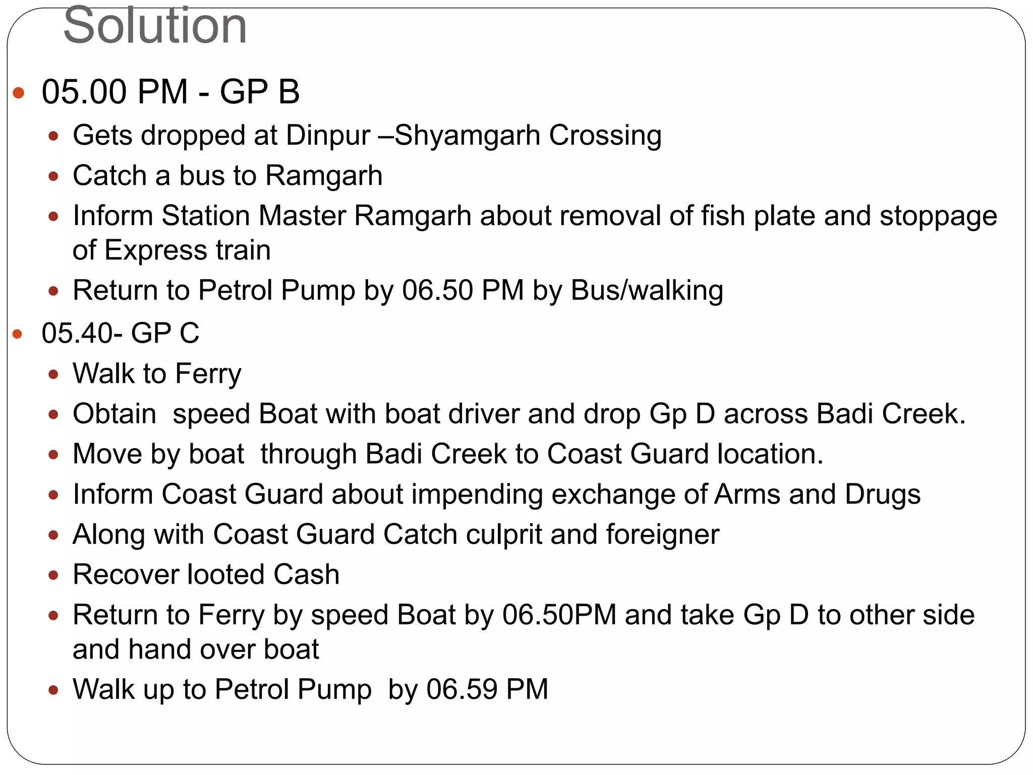 Group Planning Exercise -4 | PPTX