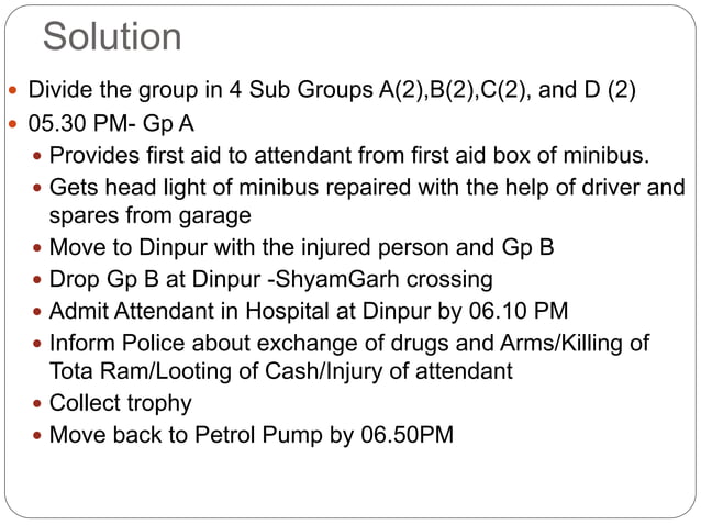 Group Planning Exercise -4 | PPTX
