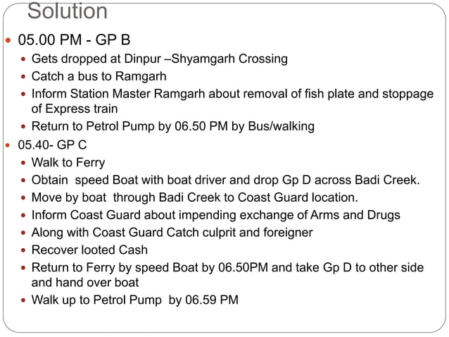 Group Planning Exercise -4 | PPTX
