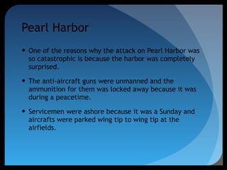 Pearl Harbor | PPT | Death, Injury, or Military Conflict | Sensitive Topics