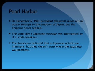 Pearl Harbor | PPT | Death, Injury, or Military Conflict | Sensitive Topics