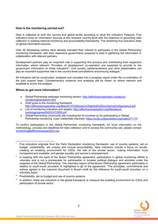 GPEDC Co-Chairs'letter on Monitoring + Attachment | PDF