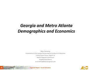 Changing Demographics of Georgia and Metro Atlanta | PPT