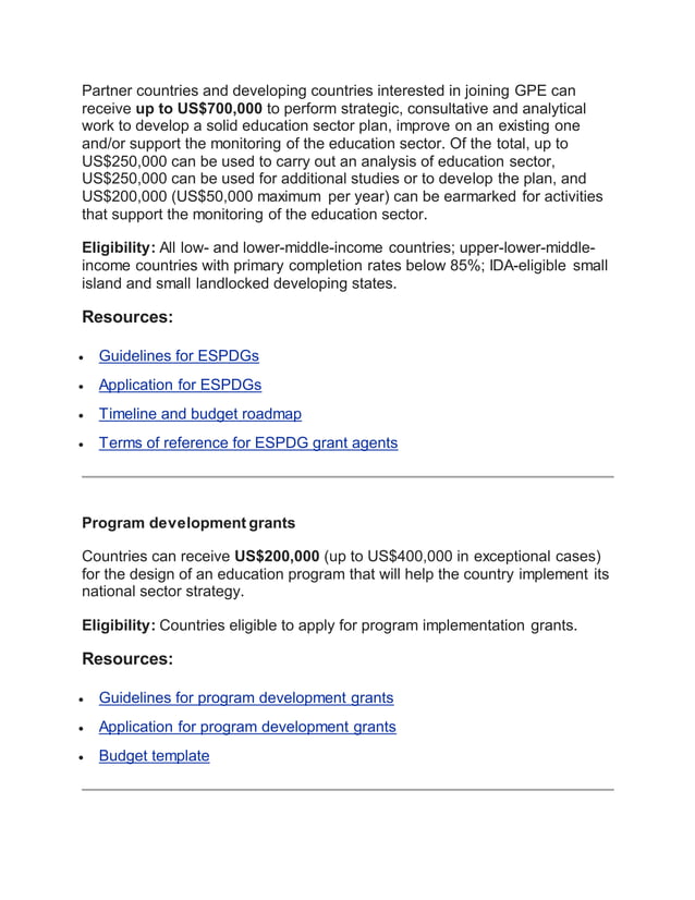 Gpe grants | DOCX
