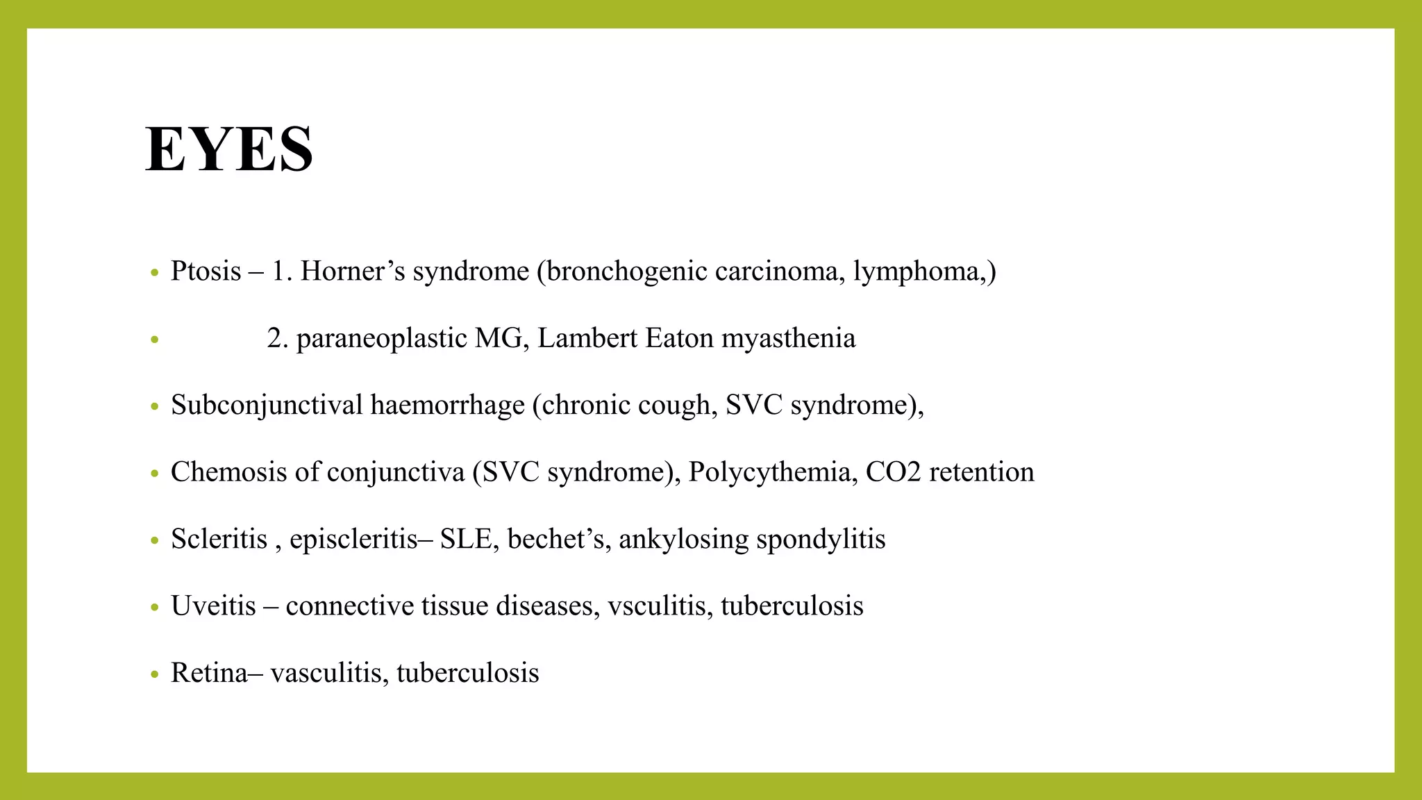 General Physical Examination in Respiratory Diseases | PPTX