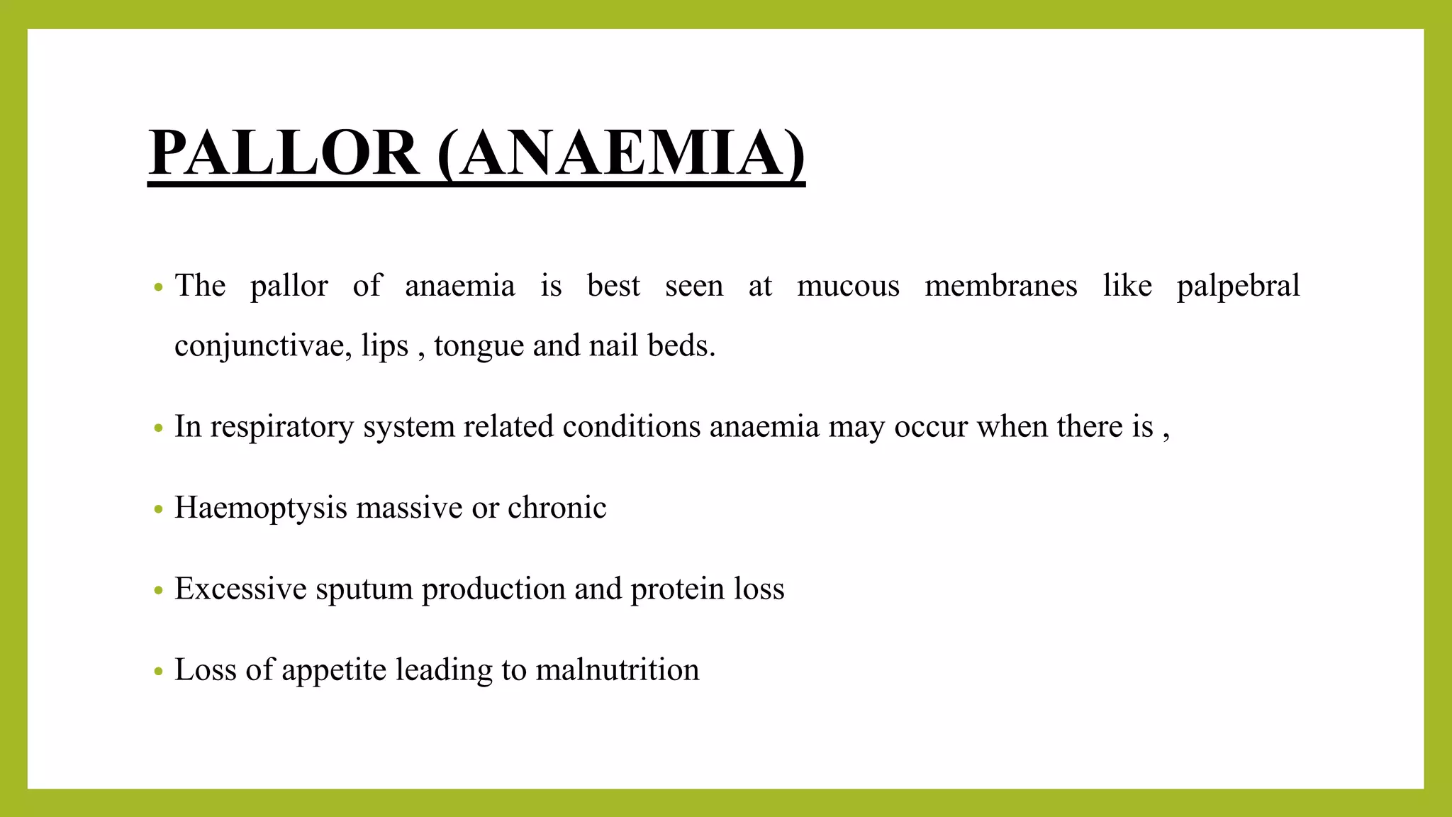 General Physical Examination in Respiratory Diseases | PPTX