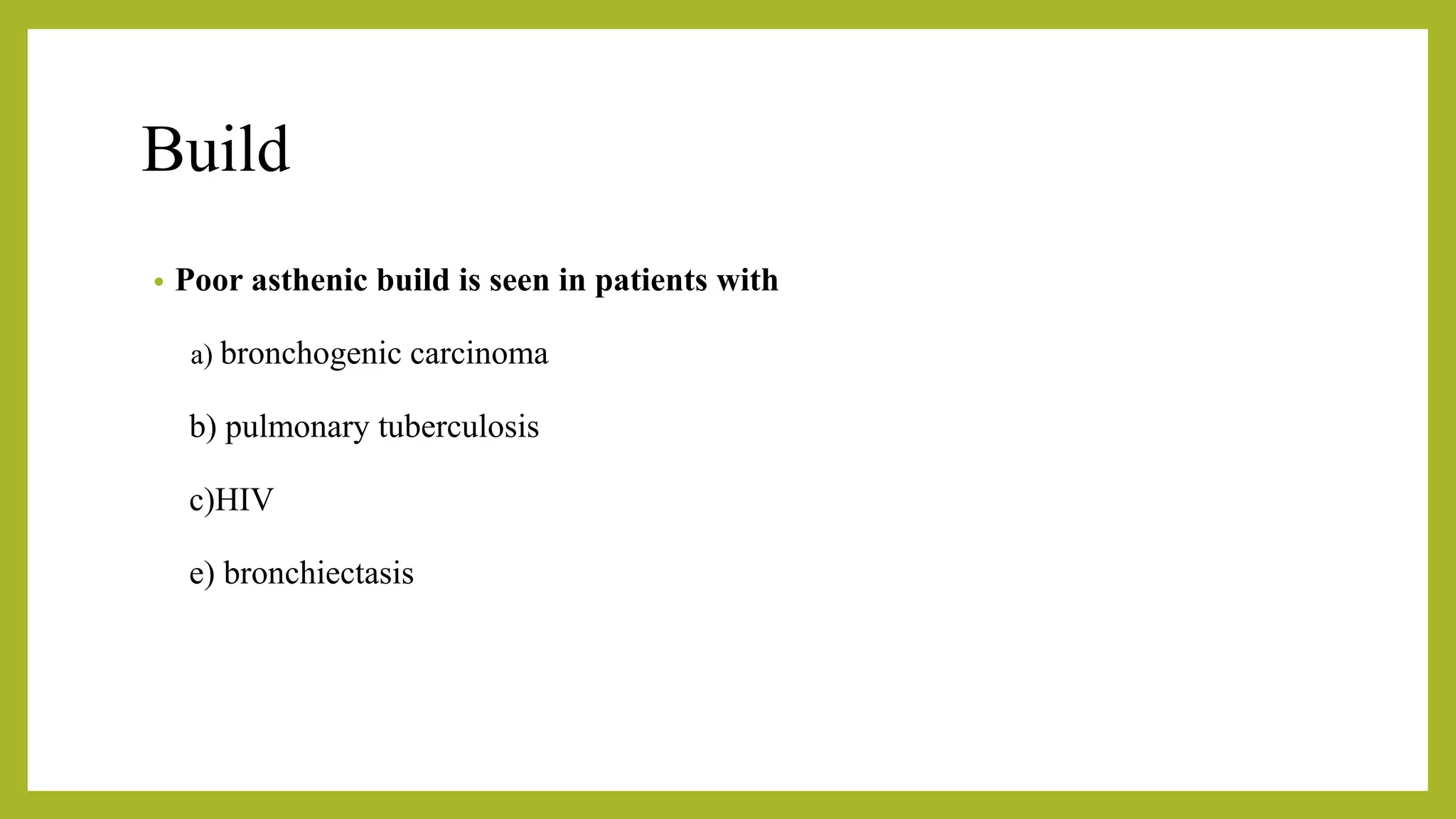 General Physical Examination in Respiratory Diseases | PPTX