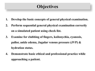 General Physical Examination for pptx pptx | PPT