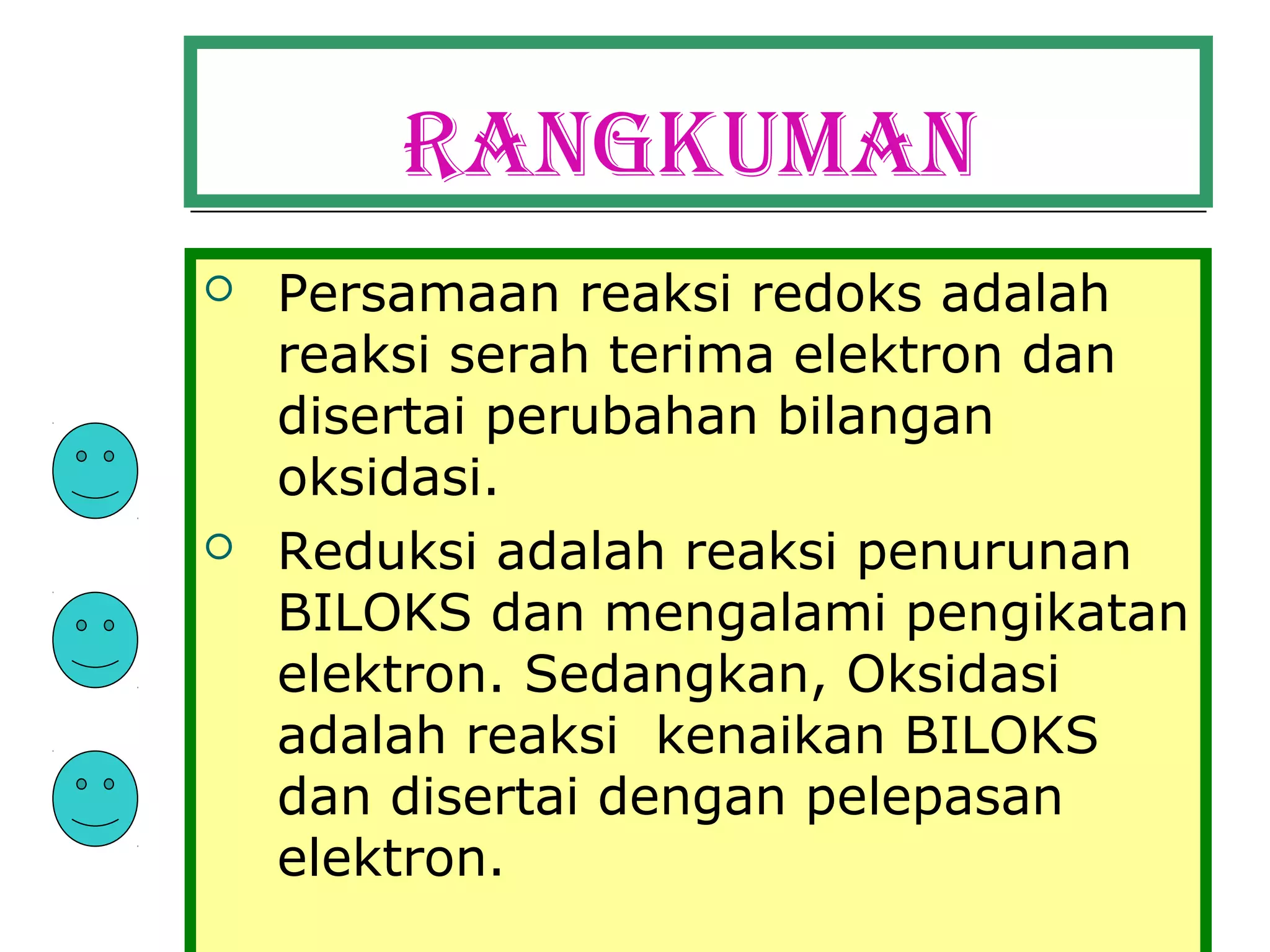 Reaksi Redoks | PPT