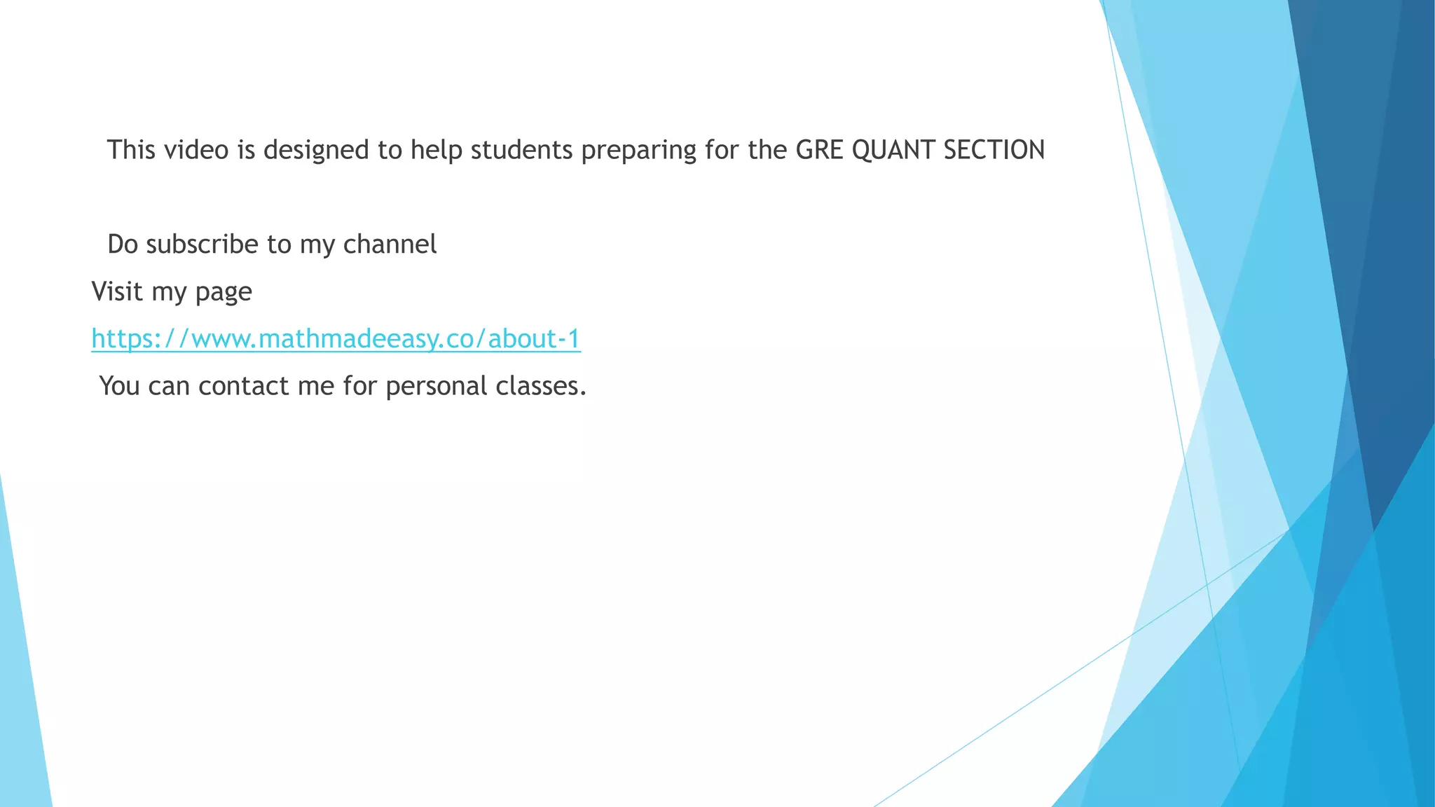 GRE QUANTITATIVE: PERMUTATIONS, COMBINATIONS AND PROBABILITY | PPTX