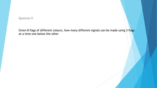 GRE QUANTITATIVE: PERMUTATIONS, COMBINATIONS AND PROBABILITY | PPTX