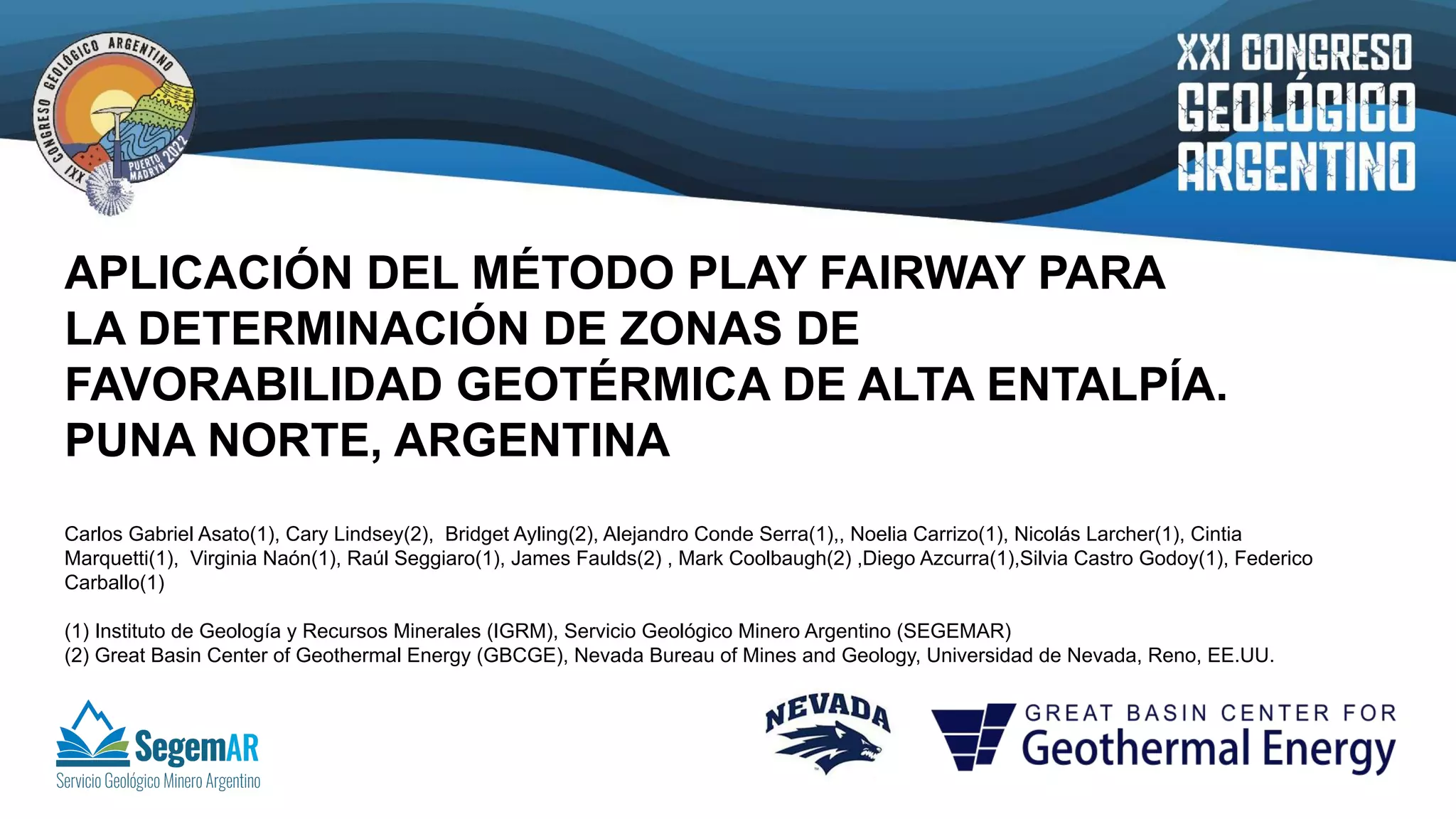 APLICACIÓN DEL MÉTODO PLAY FAIRWAY PARA LA DETERMINACIÓN DE ZONAS DE ...