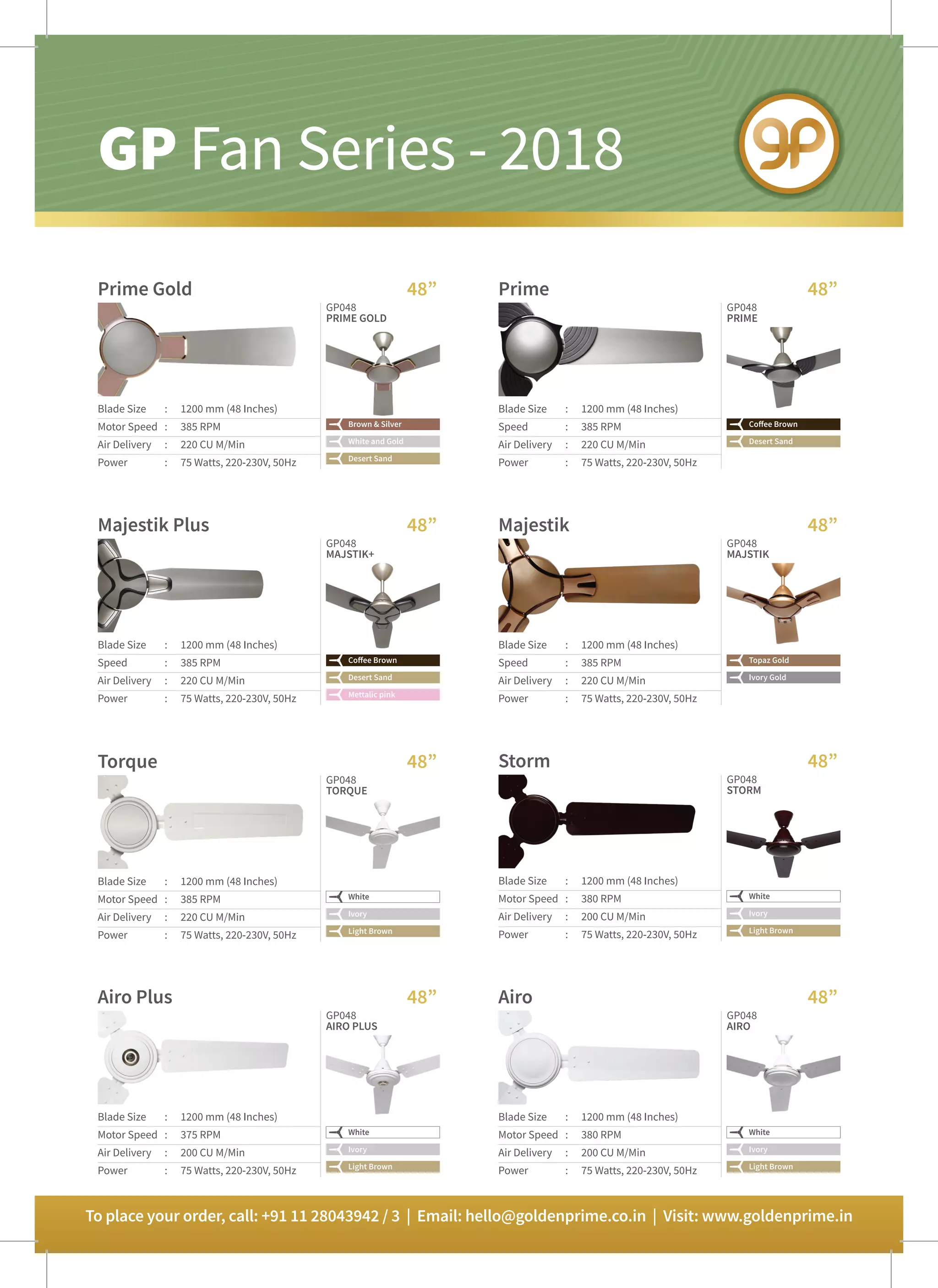 GP fan catalogue | PDF