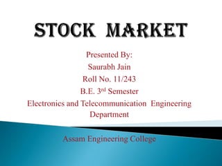 Stock Market | PPTX