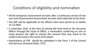 GPF (General Provident Fund) Rules.pptx