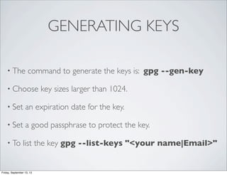 Gpg basics | PDF | Internet | Computing