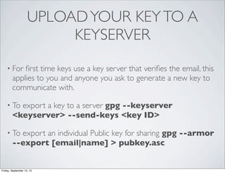 Gpg basics | PDF | Internet | Computing