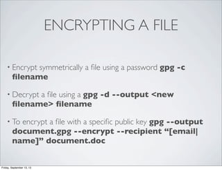 Gpg basics | PDF | Internet | Computing