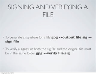 Gpg basics | PDF | Internet | Computing