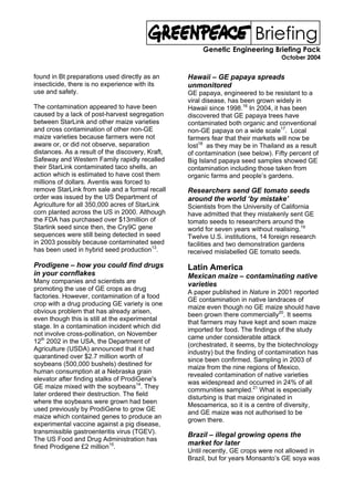 GE Contamination: The Ticking Time-Bomb | PDF