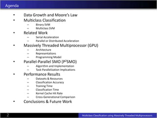 Multiclass classification using Massively Threaded Multiprocessors | PPTX