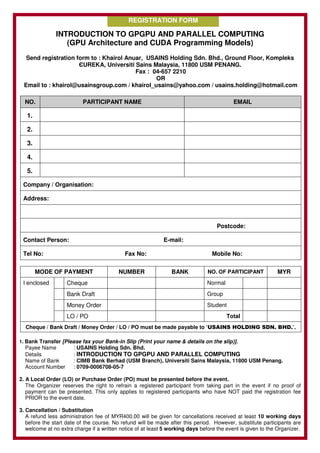 INTRODUCTION TO GPGPU AND PARALLEL COMPUTING (GPU ARCHITECTURE AND CUDA PROGRAMMING MODELS) | PDF