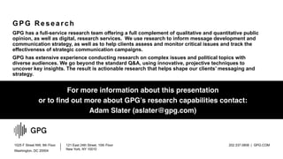 GPG Public Opinion Landscape | PPT | Free Download