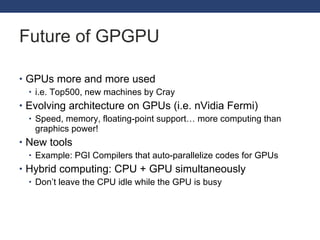 Exploring Gpgpu Workloads | PPT