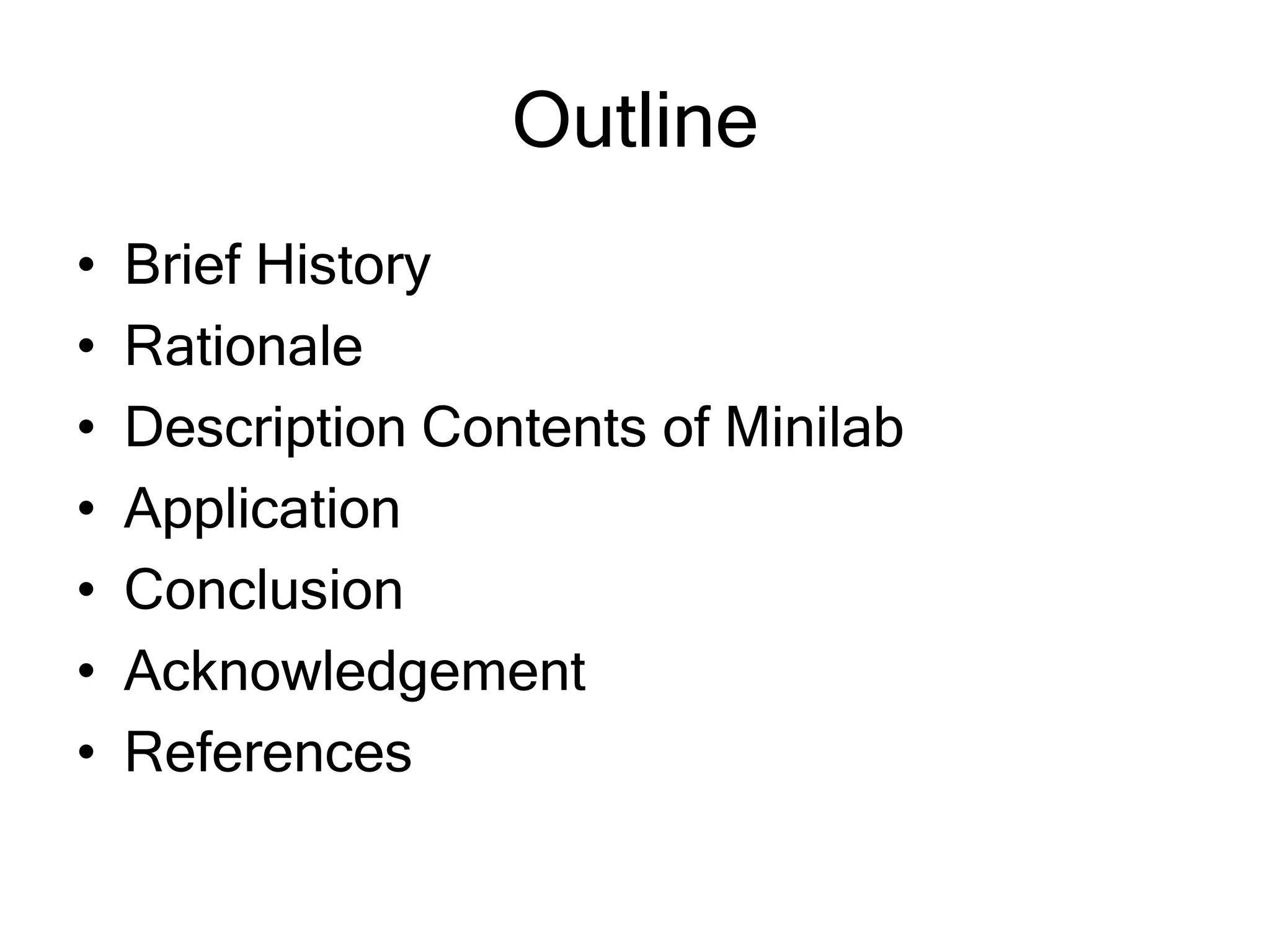 The GPHF mini lab | PPTX