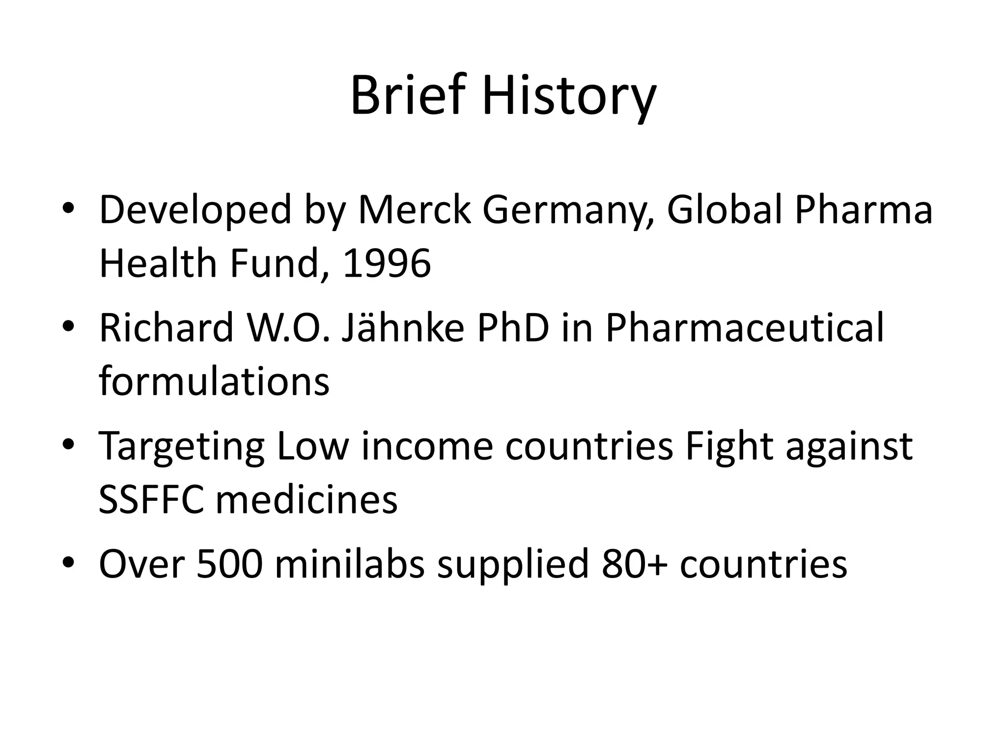 The GPHF mini lab | PPTX