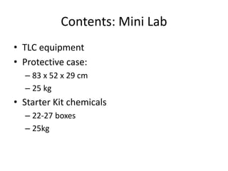 The GPHF mini lab | PPTX