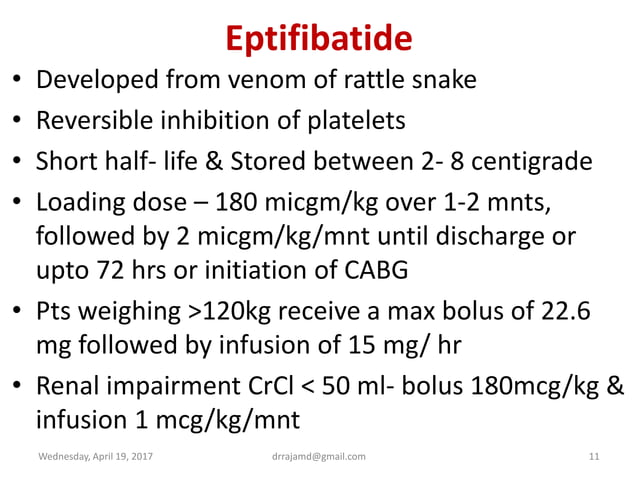 Glycoprotein IIb/ IIIa inhibitors | PPTX | Blood Disorders | Diseases ...