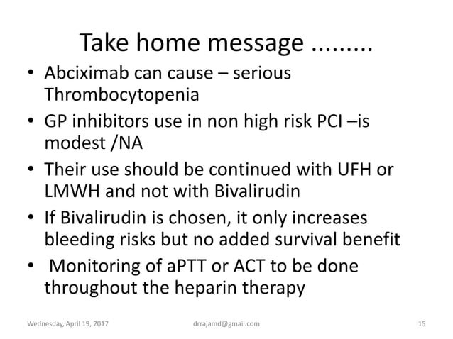 Glycoprotein IIb/ IIIa inhibitors | PPT