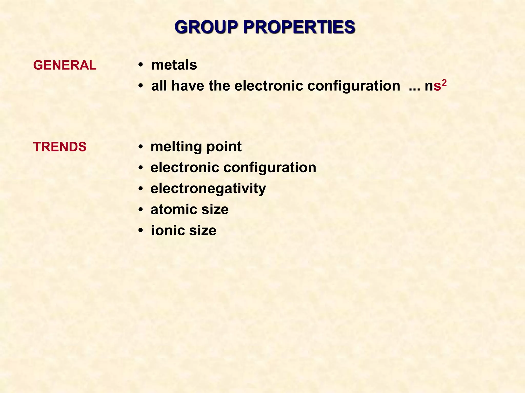 Introduction To Group II Alkaline Earths Metals | PPT