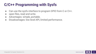 Ins and Outs of GPIO Programming | PDF