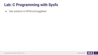 Ins and Outs of GPIO Programming | PDF