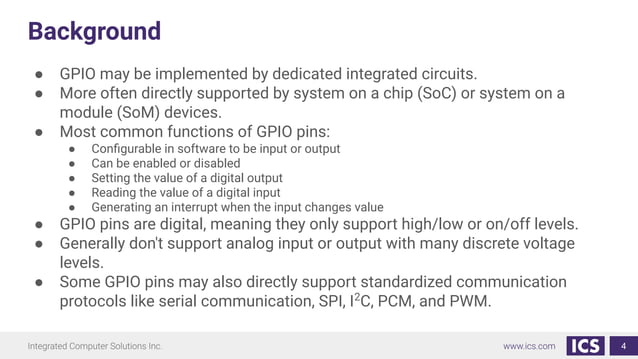 Ins and Outs of GPIO Programming | PDF