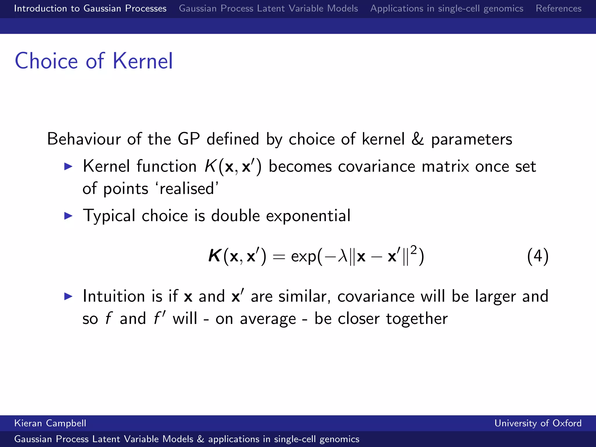 Gaussian Process Latent Variable Models & applications in single-cell genomics | PDF