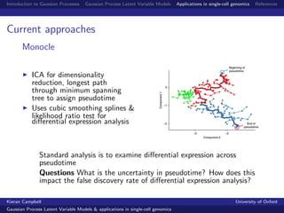 Gaussian Process Latent Variable Models & applications in single-cell genomics | PDF