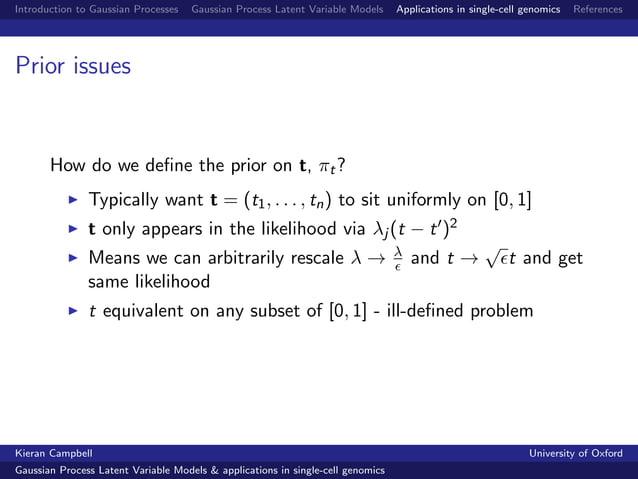 Gaussian Process Latent Variable Models & applications in single-cell genomics | PDF