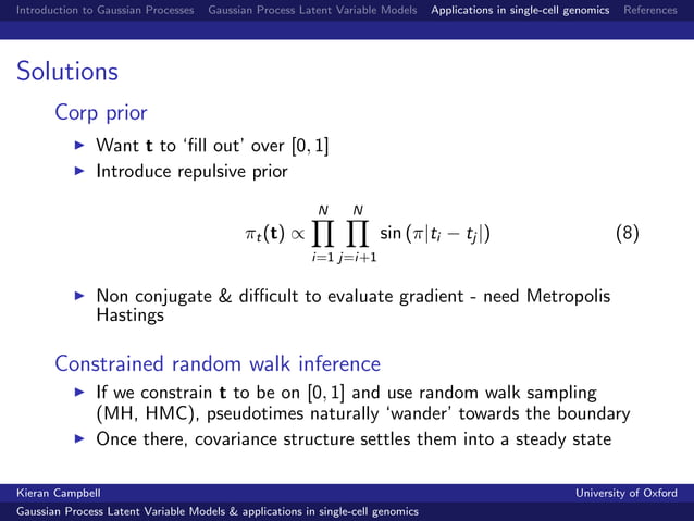 Gaussian Process Latent Variable Models & applications in single-cell genomics | PDF