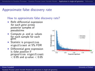 Gaussian Process Latent Variable Models & applications in single-cell genomics | PDF