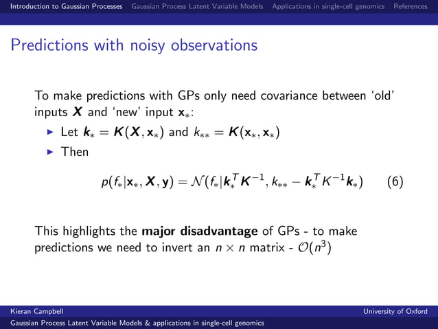 Gaussian Process Latent Variable Models & applications in single-cell genomics | PDF
